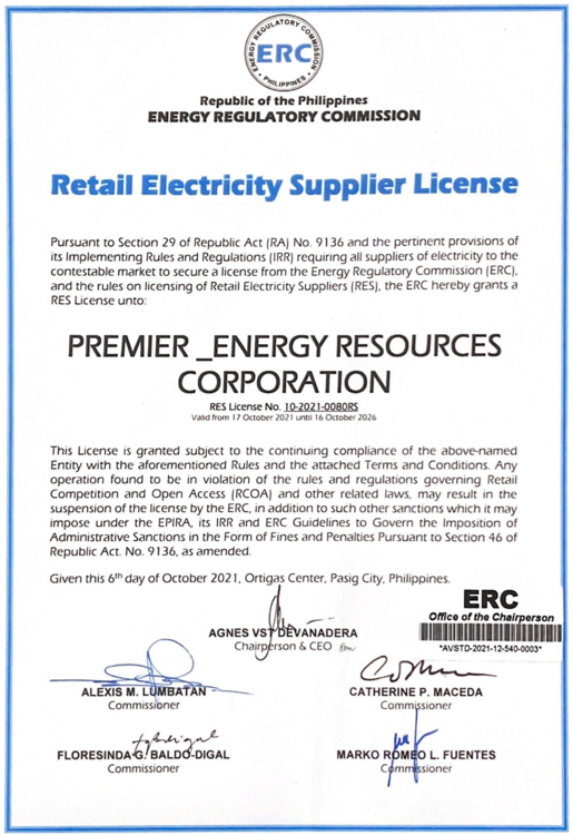 Main Page - Official Website - Premier Energy Resources Corporation (PERC)
